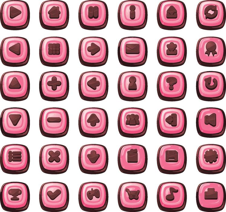 Mobile Game Buttons Vector Art, Icons, and Graphics for Free Download