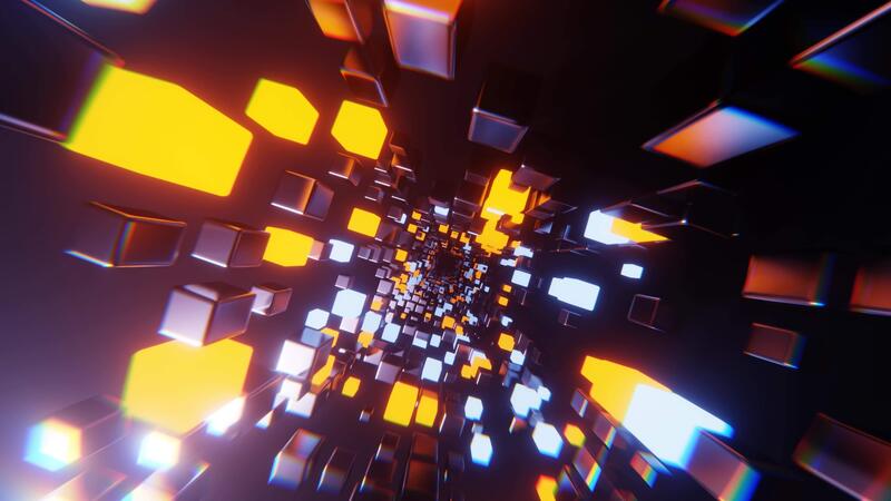 Light Blue and Orange Vibrant Sci-Fi Neon Tunnel Background Vj Loop I 4K 54340005 Stock Video at ...