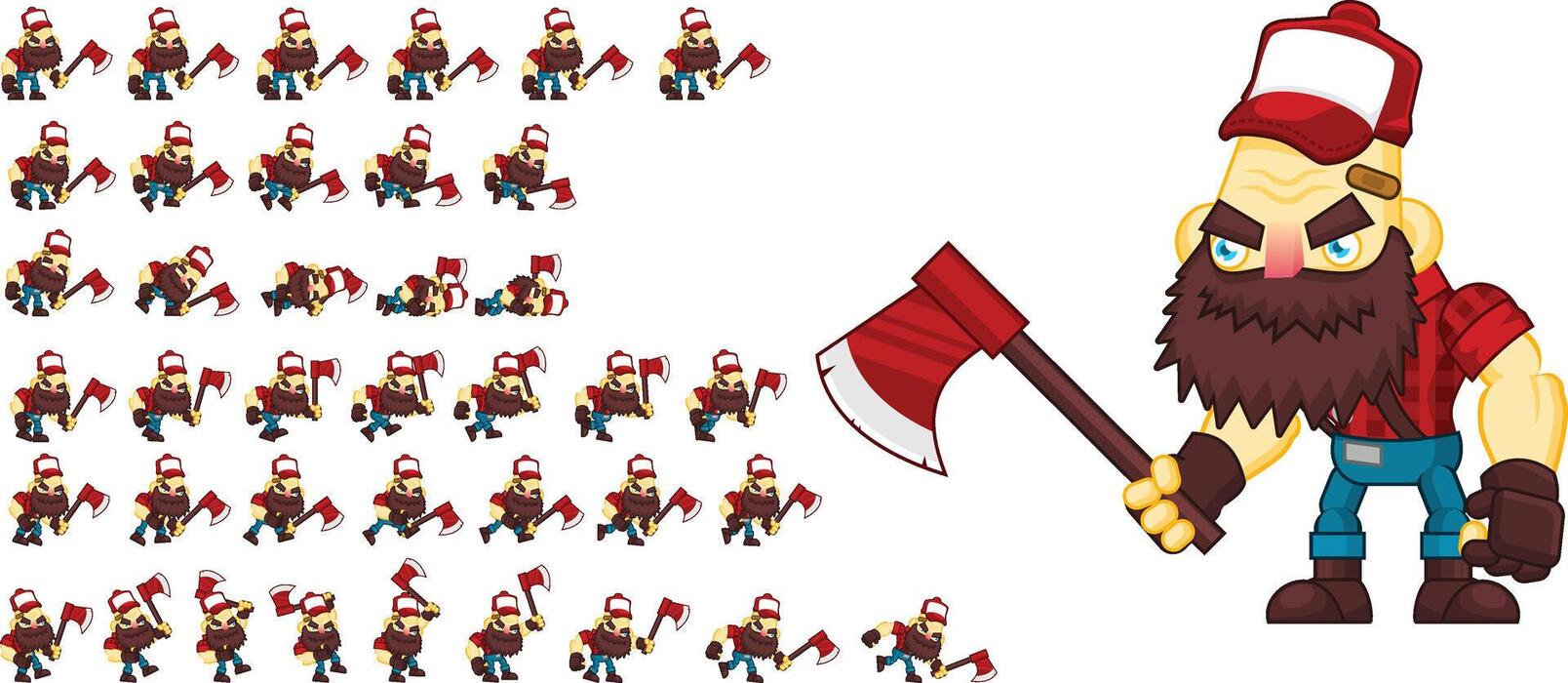 2d Character Sprite Vector Art, Icons, and Graphics for Free Download