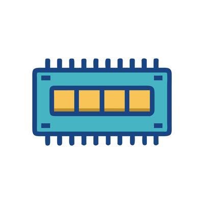 Micro Memory Chip Vector Art, Icons, and Graphics for Free Download