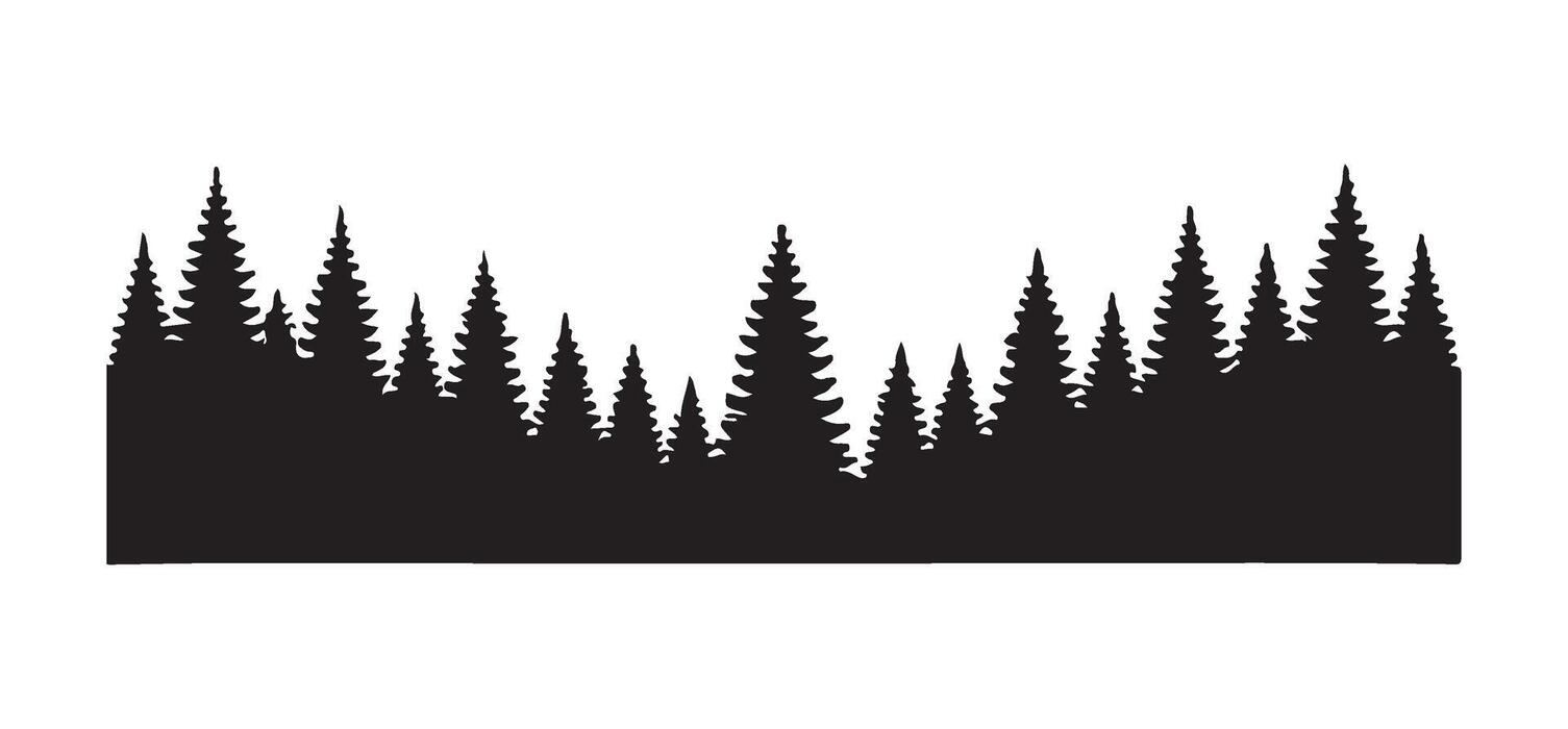 Tree Line Silhouette Vector Art, Icons, and Graphics for Free Download