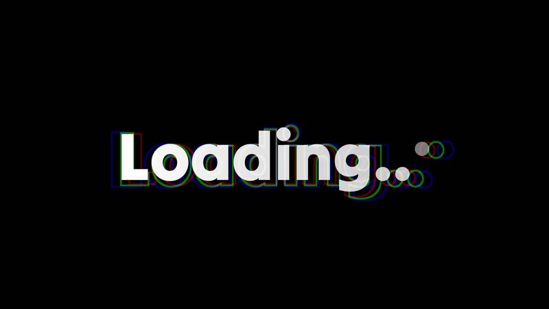 Loading Text Animation On A Black Background 54523406 Stock Video At