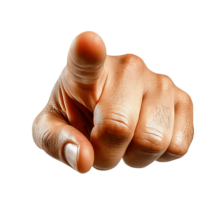 Hand Pointing At You PNGs for Free Download