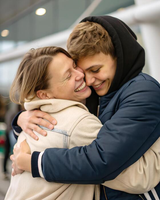 2 People Hugging Stock Photos, Images and Backgrounds for Free Download