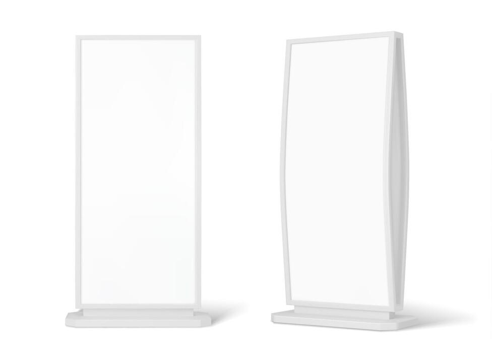 Standee Mockup Vector Art Icons And Graphics For Free Download