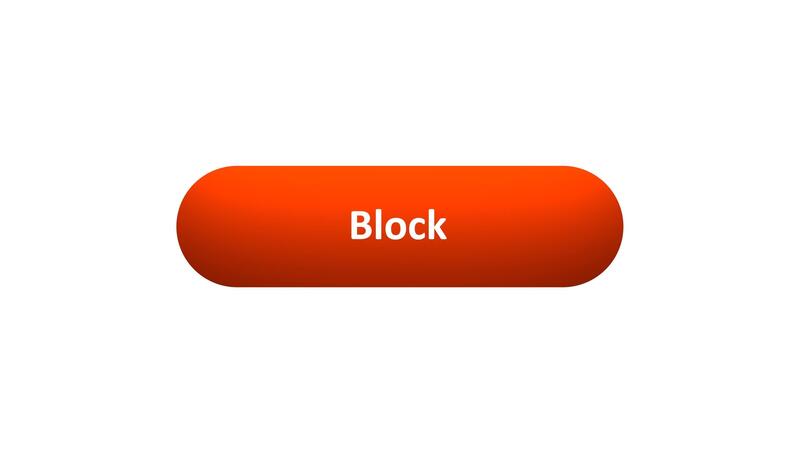 Animation of 'Block' Button Clicked by Computer Mouse with Color ... Animation of 'Block' Button Clicked by Computer Mouse with Color ...