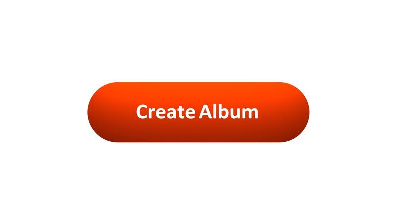 Animation of 'Create Album' Button Clicked by Computer Mouse with Color ... Animation of 'Create Album' Button Clicked by Computer Mouse with Color ...