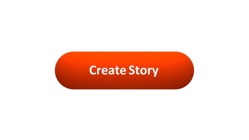 Animation of 'Create Story' Button Clicked by Computer Mouse with Color-Changing Effect and ...