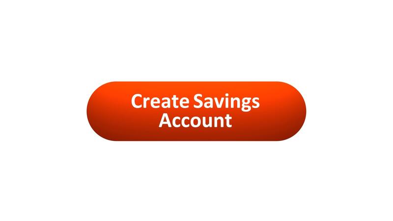 Animation of 'Create Savings Account' Button Clicked by Computer Mouse with Color-Changing ...