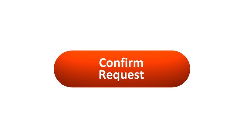 Animation of 'Confirm Request' Button Clicked by Computer Mouse with Color-Changing Effect and ...