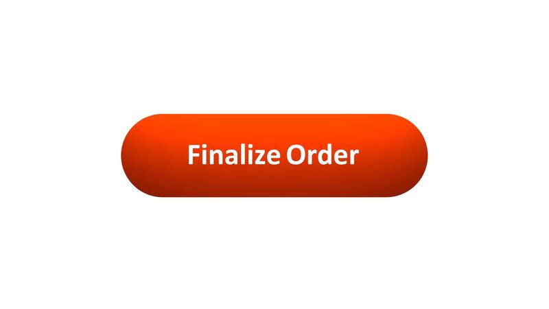 Animation of 'Finalize Order' Button Clicked by Computer Mouse with Color-Changing Effect and ...
