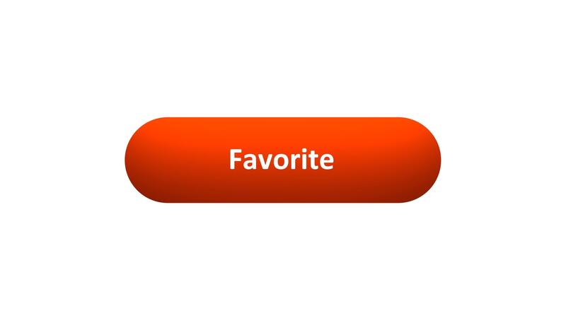 Animation of 'Favorite' Button Clicked by Computer Mouse with Color-Changing Effect and ...