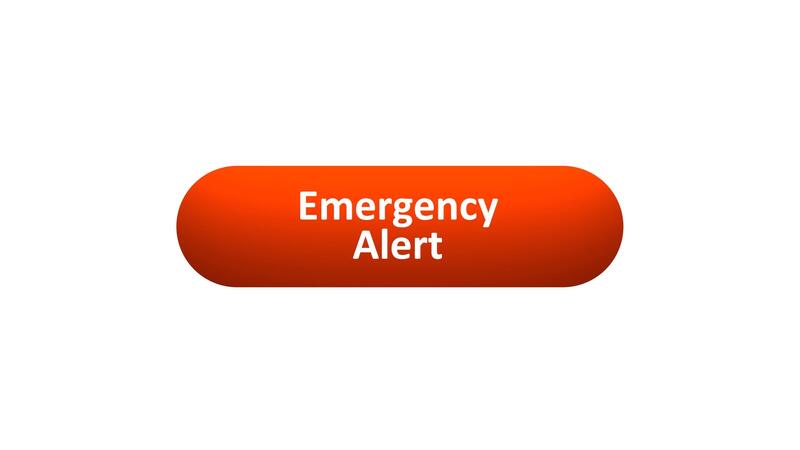 Animation of 'Emergency Alert' Button Clicked by Computer Mouse with ... Animation of 'Emergency Alert' Button Clicked by Computer Mouse with ...