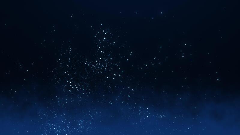Animation Of Abstract Glowing Glitter Particles Flying Bright Dots And