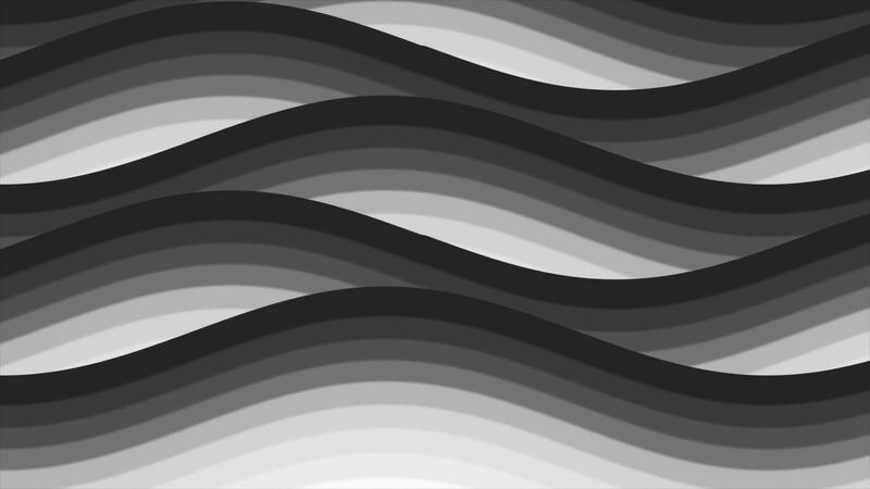 White Color Wavy Lines Multiple Shades Gradient Palette Modern Design Loop Able Geometrical