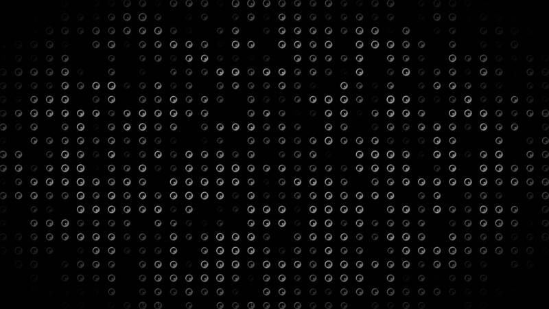 White Color Appearing And Disappearing Glossy Dots Modern Design Loop Able Dark Geometrical