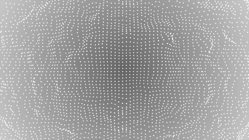 White Color Multiple Circular Dots Wiggling 3d Gradient Design Loop