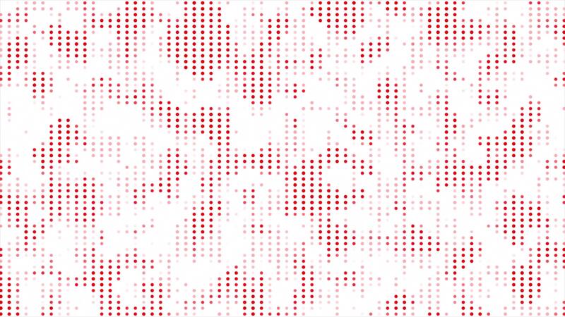 Red Color Circular Dots Appearing And Disappearing Modern Design Loop Able Geometrical