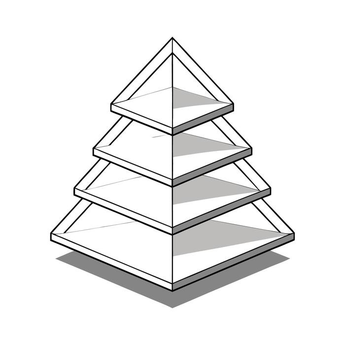 Pyramid Outline Vector Art, Icons, and Graphics for Free Download
