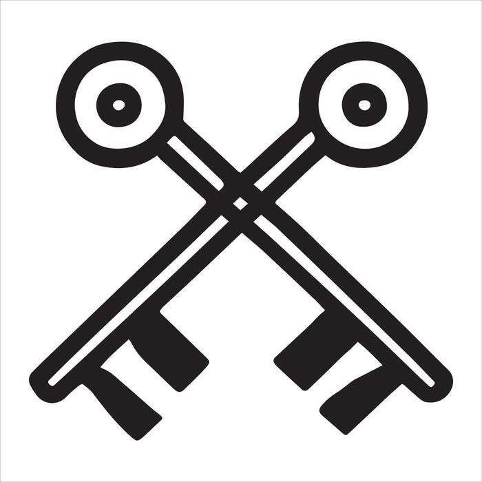 Crossed Keys Vector Art, Icons, and Graphics for Free Download