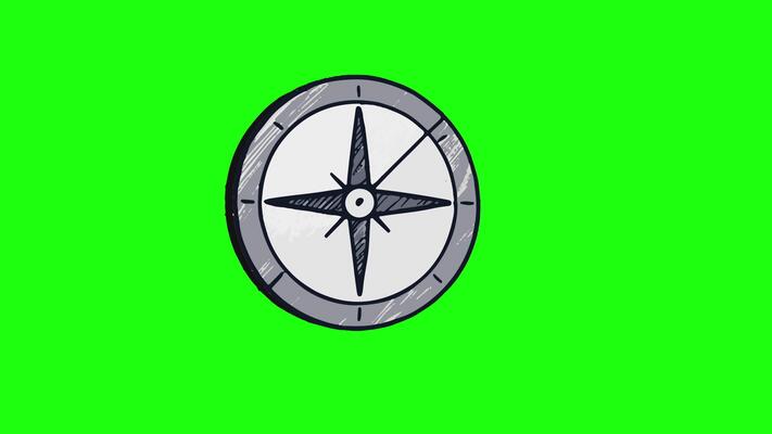 Compass Animation Stock Video Footage for Free Download