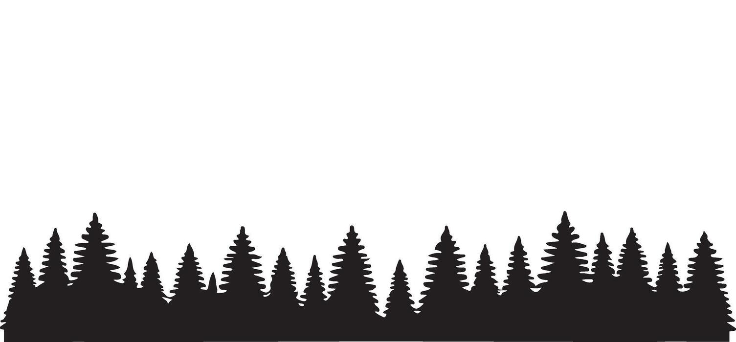 Tree Line Silhouette Vector Art, Icons, and Graphics for Free Download