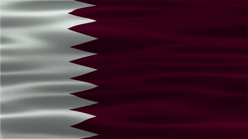 The cool waving flag of Qatar. Qatar Flag animation. Qatar Background 54839997 Stock Video at ...