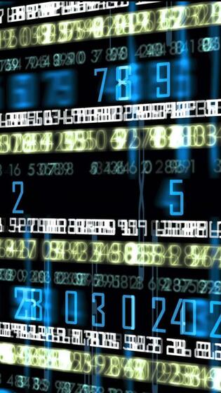 Numerical Data Stream Animation Loop 54869721 Stock Video at Vecteezy