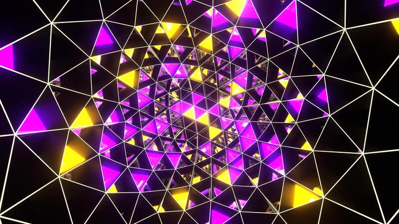 Multicolor Abstract Strobe Triangles Move Background VJ Loop in 4K ...