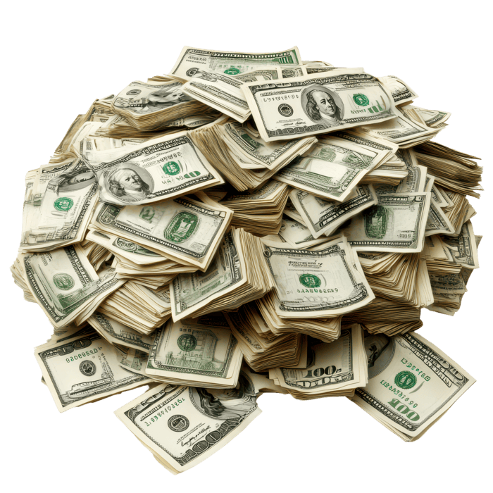 Pile Of Money PNGs for Free Download