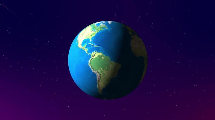 Rotating Earth Animation Stock Video Footage for Free Download