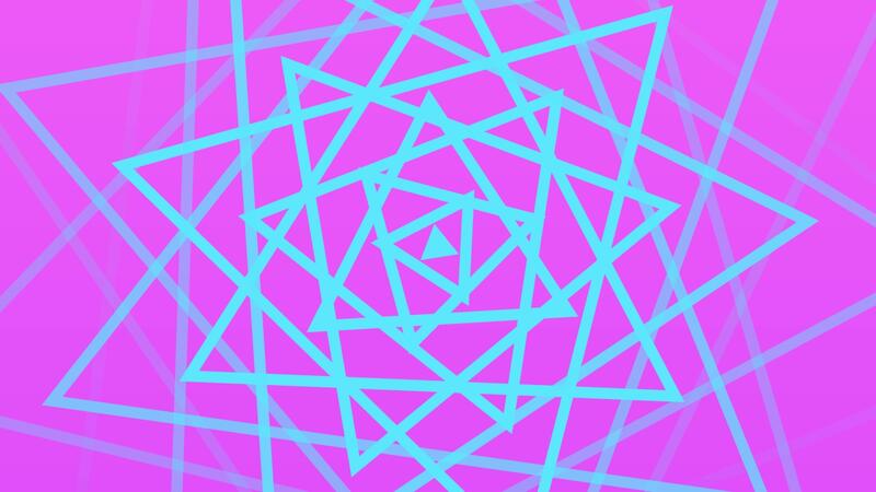 Seamless Animated Geometry. Triangles in Rotation. 54957503 Stock Video ...