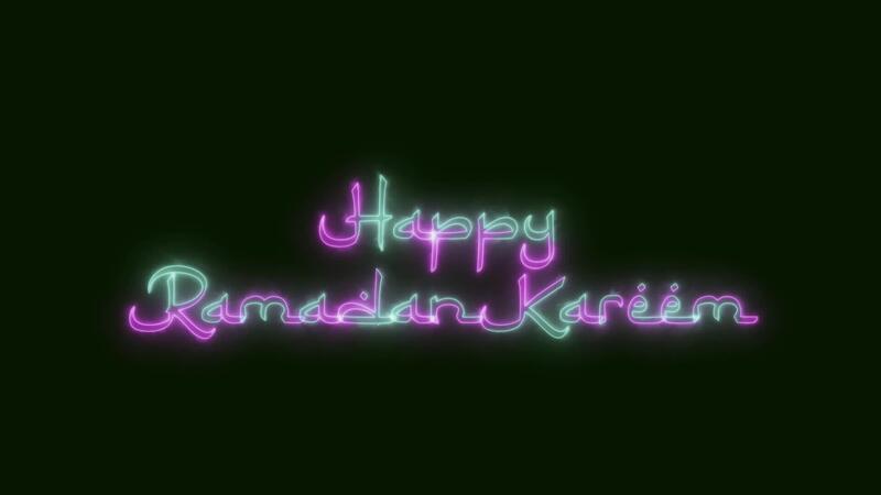 Happy Ramadan Kareem Animation. Ramadan Text Animation. 55003479 Stock Video at Vecteezy