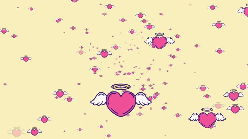 Valentine's Day Heart Shape Animation. Particle Effect Animation Background. 55003499 Stock ...