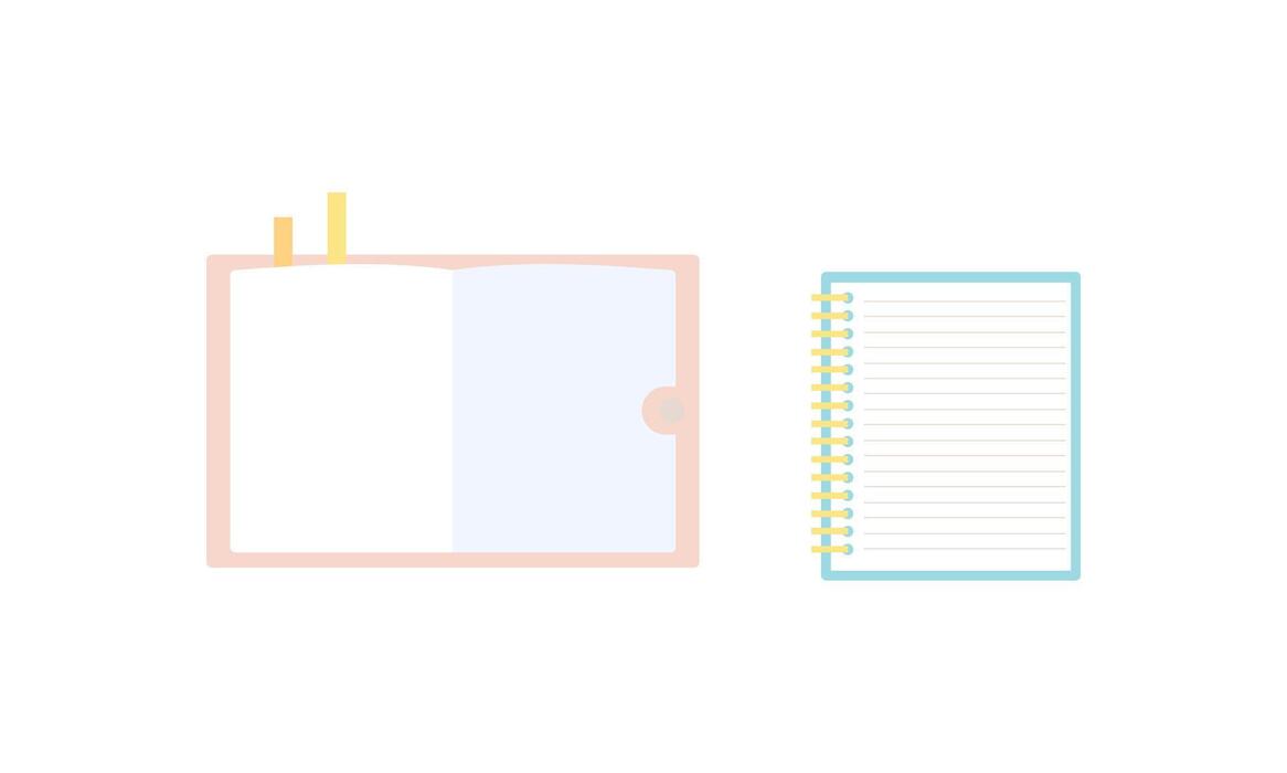 Cute Notebook Vector Art, Icons, and Graphics for Free Download