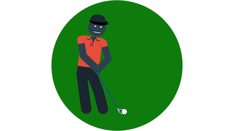 Dynamic Golf Swing 2d Animation In Motion 55162086 Stock Video At Vecteezy