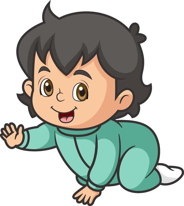 Baby Crawling Vector Art, Icons, and Graphics for Free Download