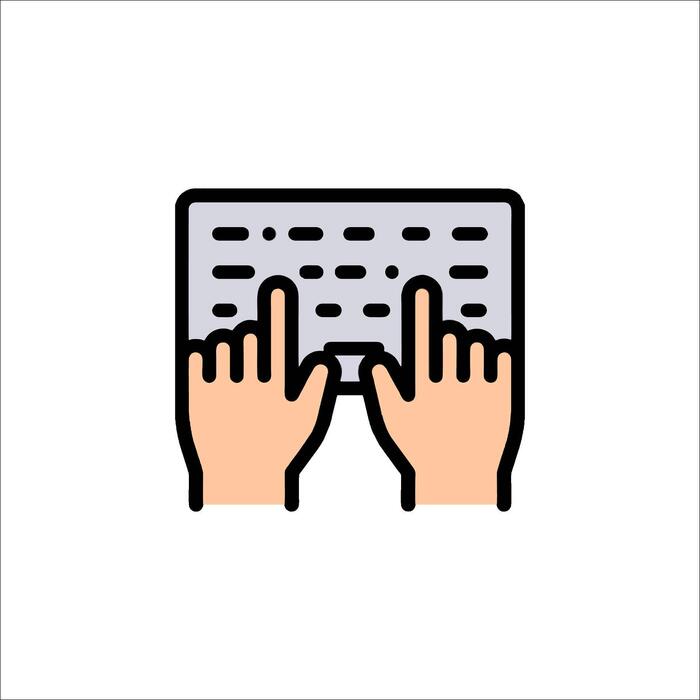 Typing Logo Vector Art, Icons, and Graphics for Free Download