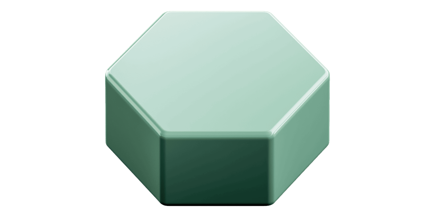 3d Hexagon Png