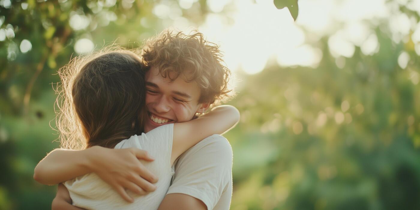 2 People Hugging Stock Photos, Images and Backgrounds for Free Download