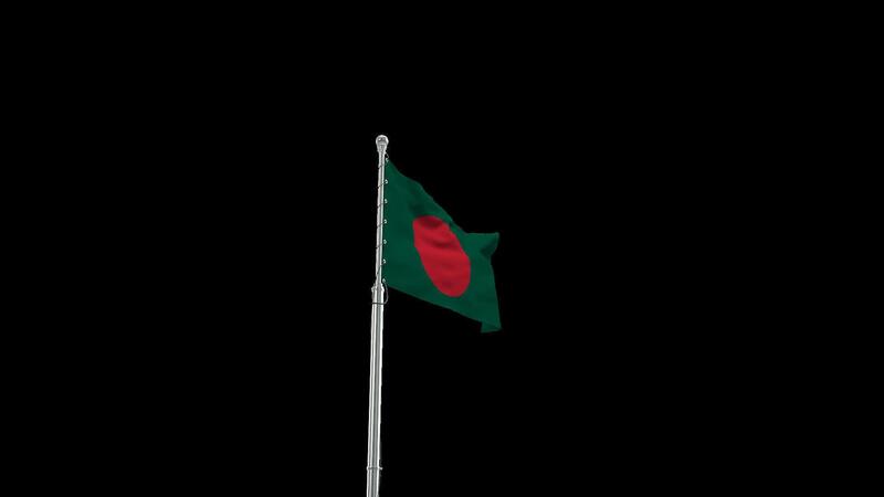 Dynamic Bangladesh Flag Animation with Detailed Fabric Texture 55499854 Stock Video at Vecteezy
