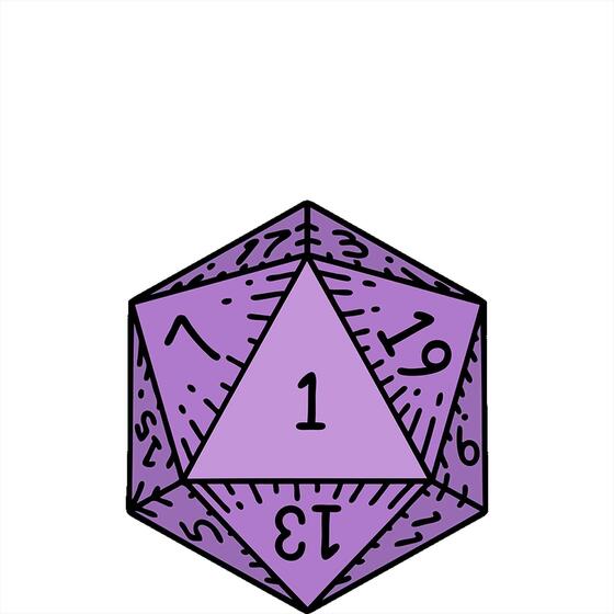 Retro Tattoo Style natural 1 D20 dice roll artistic drawing 55518227 Stock Video at Vecteezy