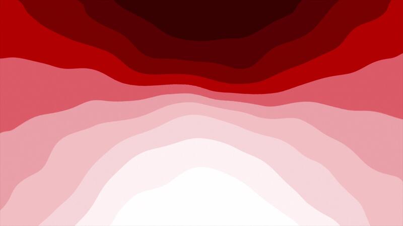 Red Color Wiggling Multiple Shades Gradient Palette 3d Depth Abstract Design Loop Able Gradient