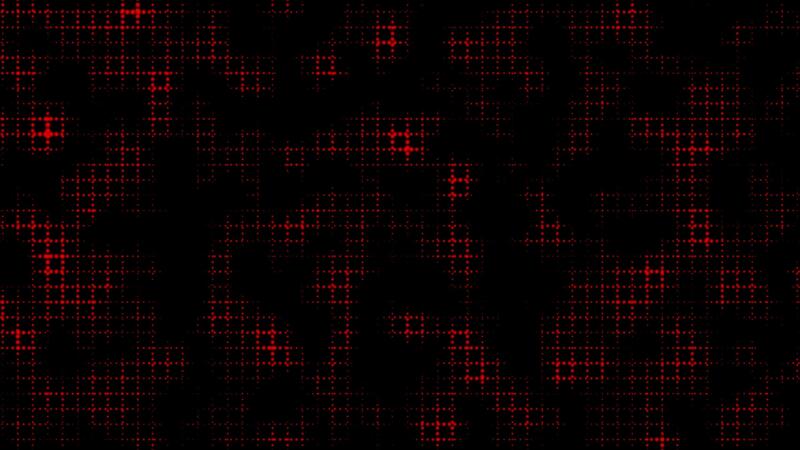 Red Color Appearing And Disappearing Square Box Grid Pattern Modern Design Loop Able Dark