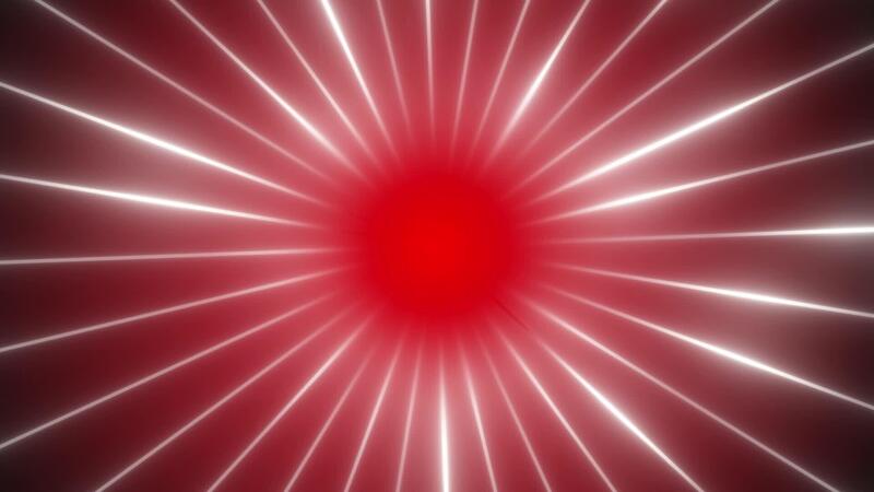 Red color rotating glowing lines and shiny lines gradient design loop able geometrical ...
