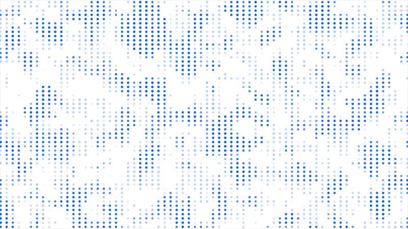 Royal Blue Color Circular Dots Appearing And Disappearing Modern Design Loop Able Geometrical