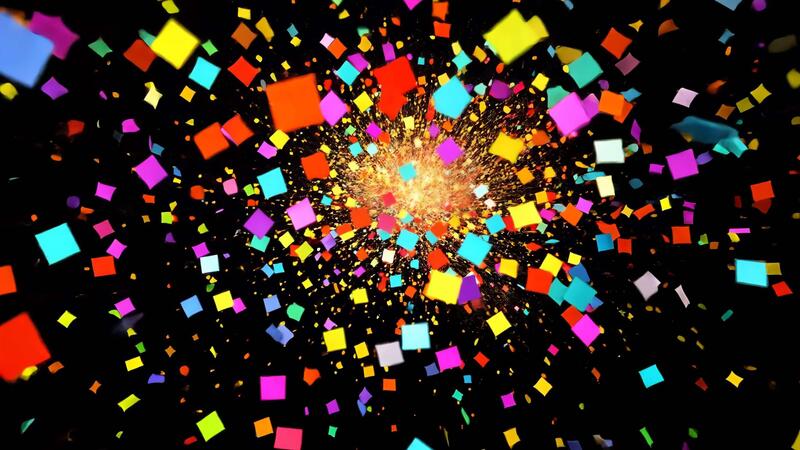 Colorful Confetti Explosion Background 55605128 Stock Video at Vecteezy