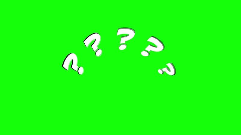 question marks pop up Animation green screen 55605377 Stock Video at Vecteezy
