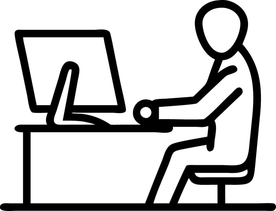 Person Using Computer Vector Art, Icons, and Graphics for Free Download