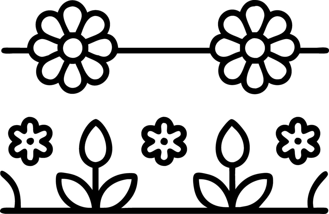 Simple Flower Line Vector Art, Icons, and Graphics for Free Download